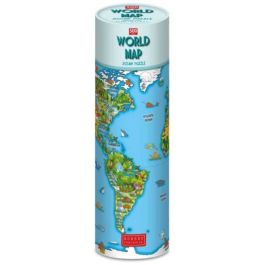 JIGSAW IN A TUBE - WORLD MAP MODERN MAP